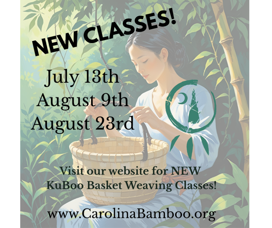 Carolina Bamboo, LLC ~ July August KUBOO classes